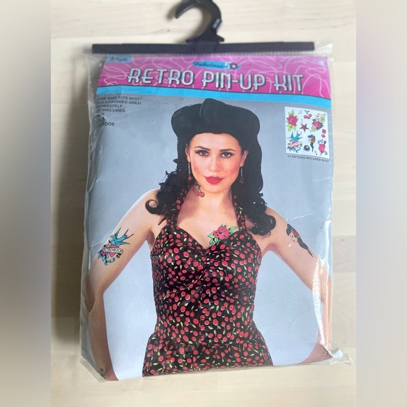 Other | Retro Pinup Rockabilly Costume Kit With Tattoos | Poshmark